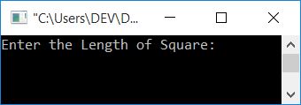 C++ Program to Find the Area and Perimeter of a Square